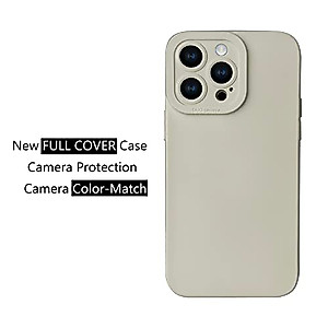 LOOKSEVEN iPhone 13 Pro Max Case, White Silicone TPU Rubber Back Cover Case Compatible for iPhone 13 Pro Max (6.7 inch)