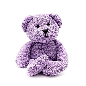 Thermal-Aid Zoo — Tumble The Lavender Bear — Kids Hot and Cold Pain Relief Heating Pad Microwavable Stuffed Animal and Cooling Pad — Easy Wash, Natural Sleep Aid — Pregnancy Must-Haves for Baby