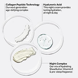 No7 Protect & Perfect Intense Advanced Night Cream - Vitamin E & Shea Butter Face Cream - Fine Line Reducing Moisturizer with Collagen Peptide Technology (1.69 fl oz)