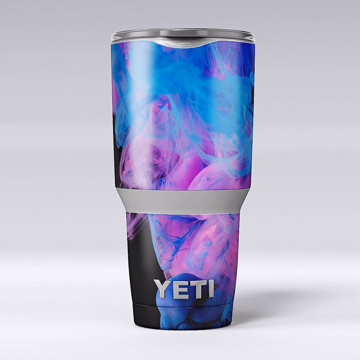 Design Skinz Glowing Pink and Blue CloudSwirl - Skin Decal Vinyl Wrap Kit Compatible with The Yeti Rambler Cooler Tumbler Cups