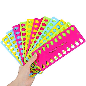 12 Pieces Embroidery Floss Organizer Cross Stitch Supplies Colorful Needlework Thread Holder 20 Positions Plastic Embroidery Floss Organizer Sewing Thread Storage Sewing Tools for DIY Sewing
