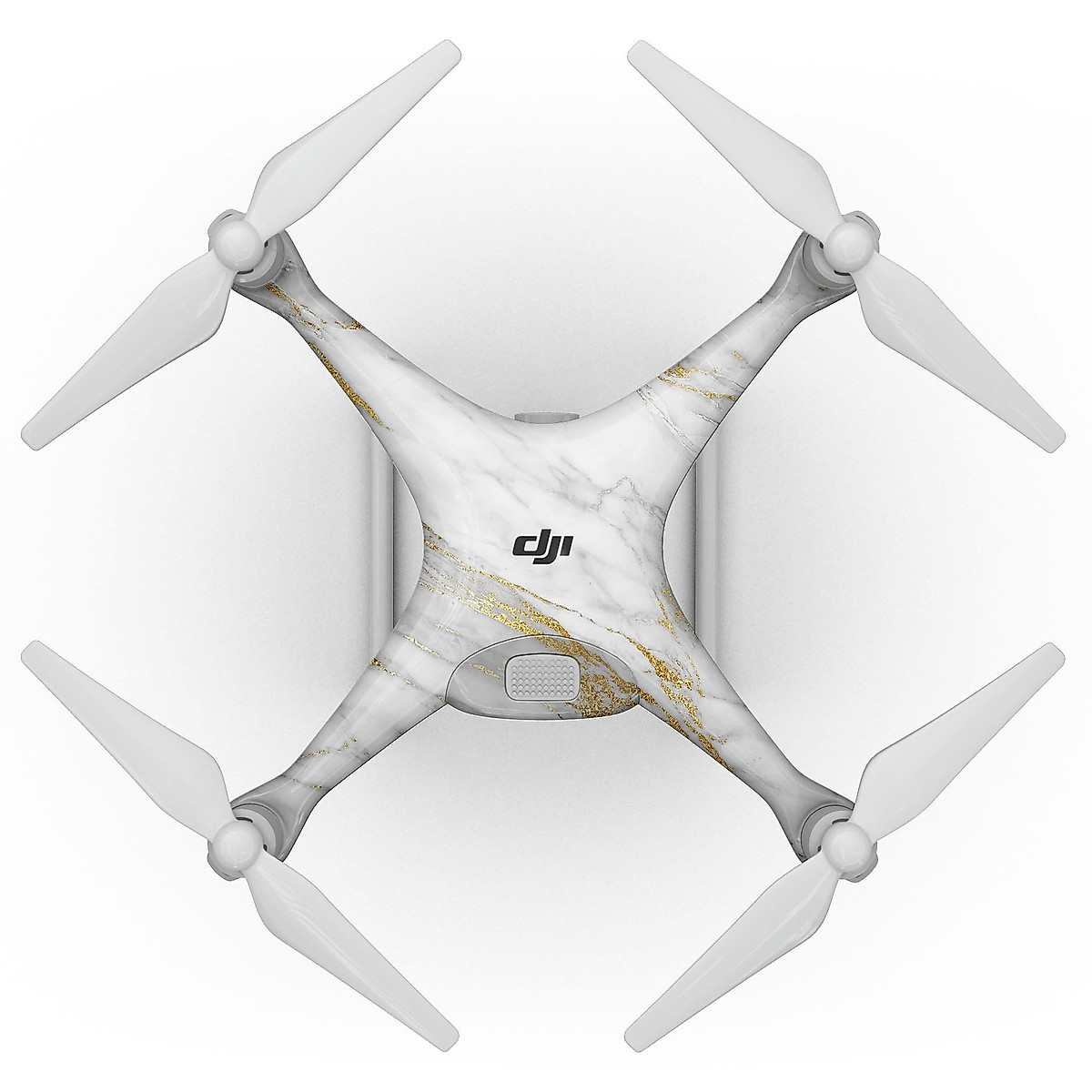 Design Skinz Design Skinz Marble & Digital Gold Foil V4 Full-Body Wrap Decal Skin-Kit Compatible with The Drone DJI Mavic Air