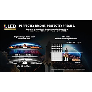 Hisense 65-Inch Class U8 Series Mini-LED ULED 4K UHD Google Smart TV (65U8K) - QLED, 480 Motion Rate, 144Hz Game Mode Pro, Dolby Vision IQ, HDMI 2.1, Alexa Compatibility, 2.1.2 Multi-Channel Audio