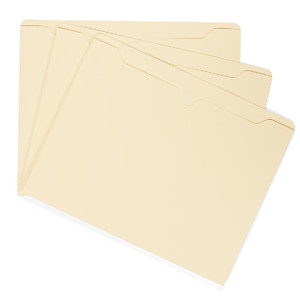 Blue Summit Supplies 2 Inch Manila File Jacket, 50 Folders, Reinforced Straight Cut Tab, Heavy Duty 2 Inch Expansion Pocket, Letter Size, 50 Pack