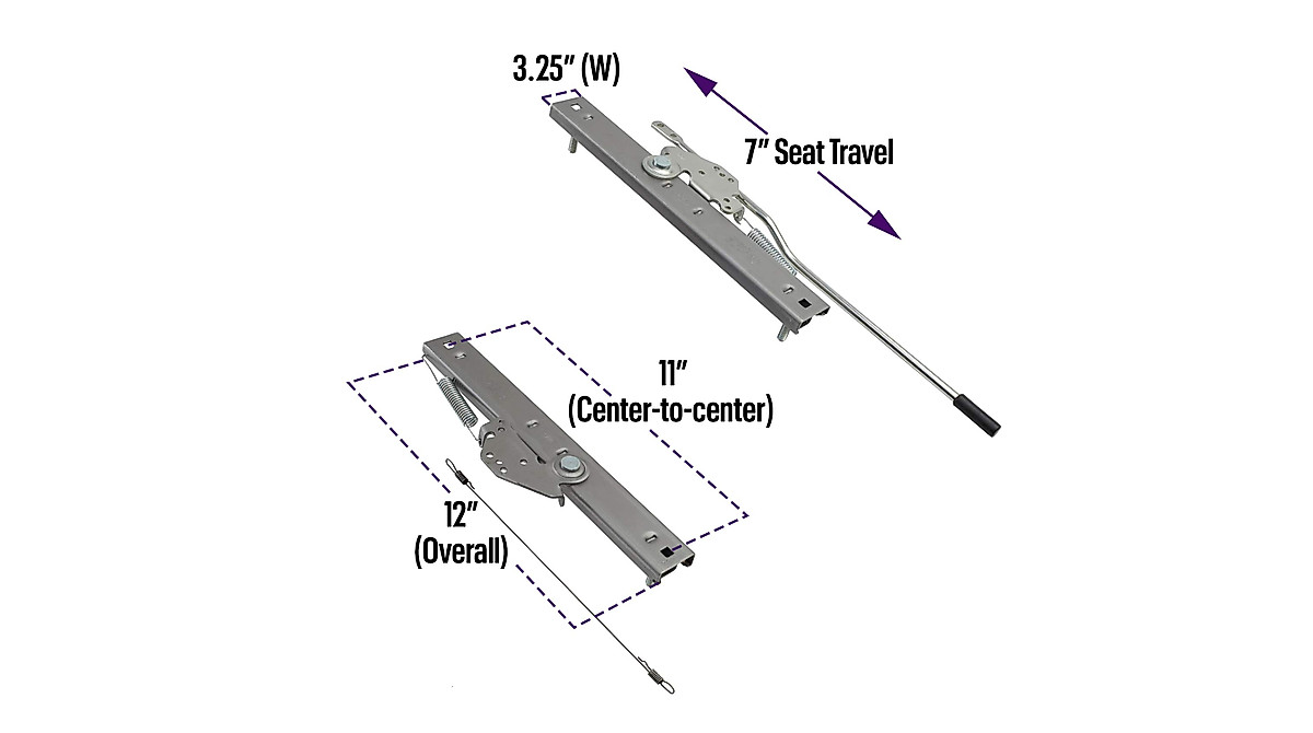 Universal Seat Mounting Frame & Sliders for Early Cars & Trucks