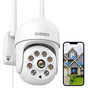 Gerdviaw 2K Security Cameras Outdoor-Camera for Home Security, Spotlight Color Night Vision, Motion Detection, 2.4GHz WiFi, 2-Way Talk, Waterproof, SD Card Storage