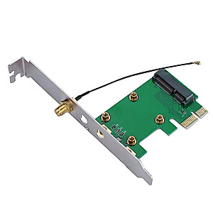 PCIe Network Card, PCI Express to Mini PCI Express Card Adapter, Network Ethernet LAN Mini PCI-E Riser PC to Laptop Network Card Adapter Converter