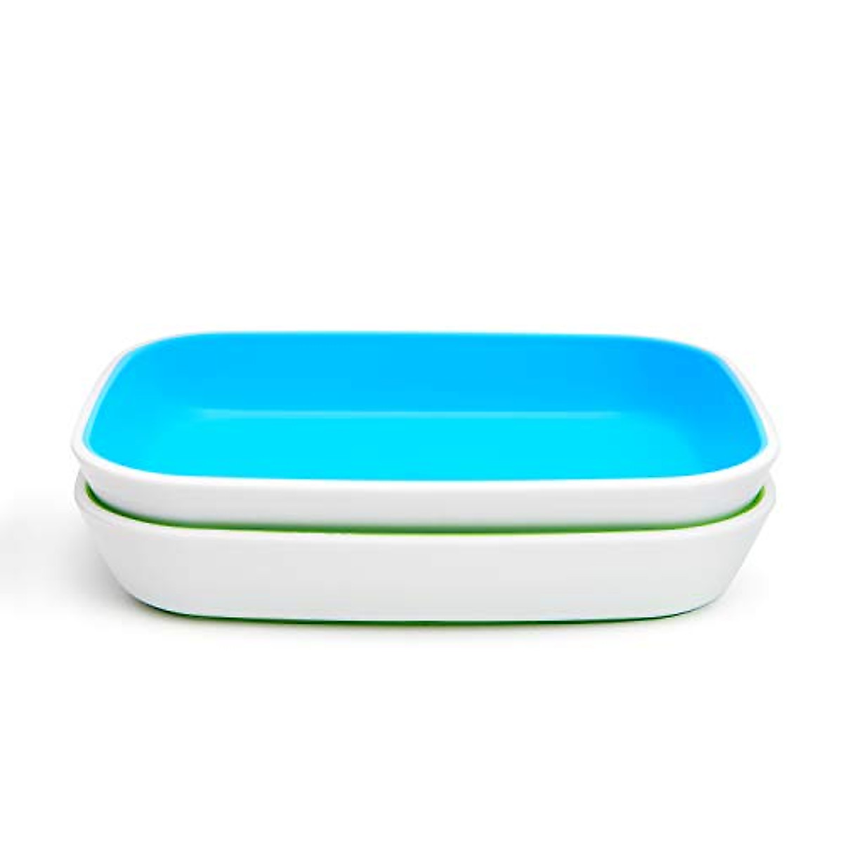 Munchkin Splash 2 Piece Toddler Plates, Colors Vary
