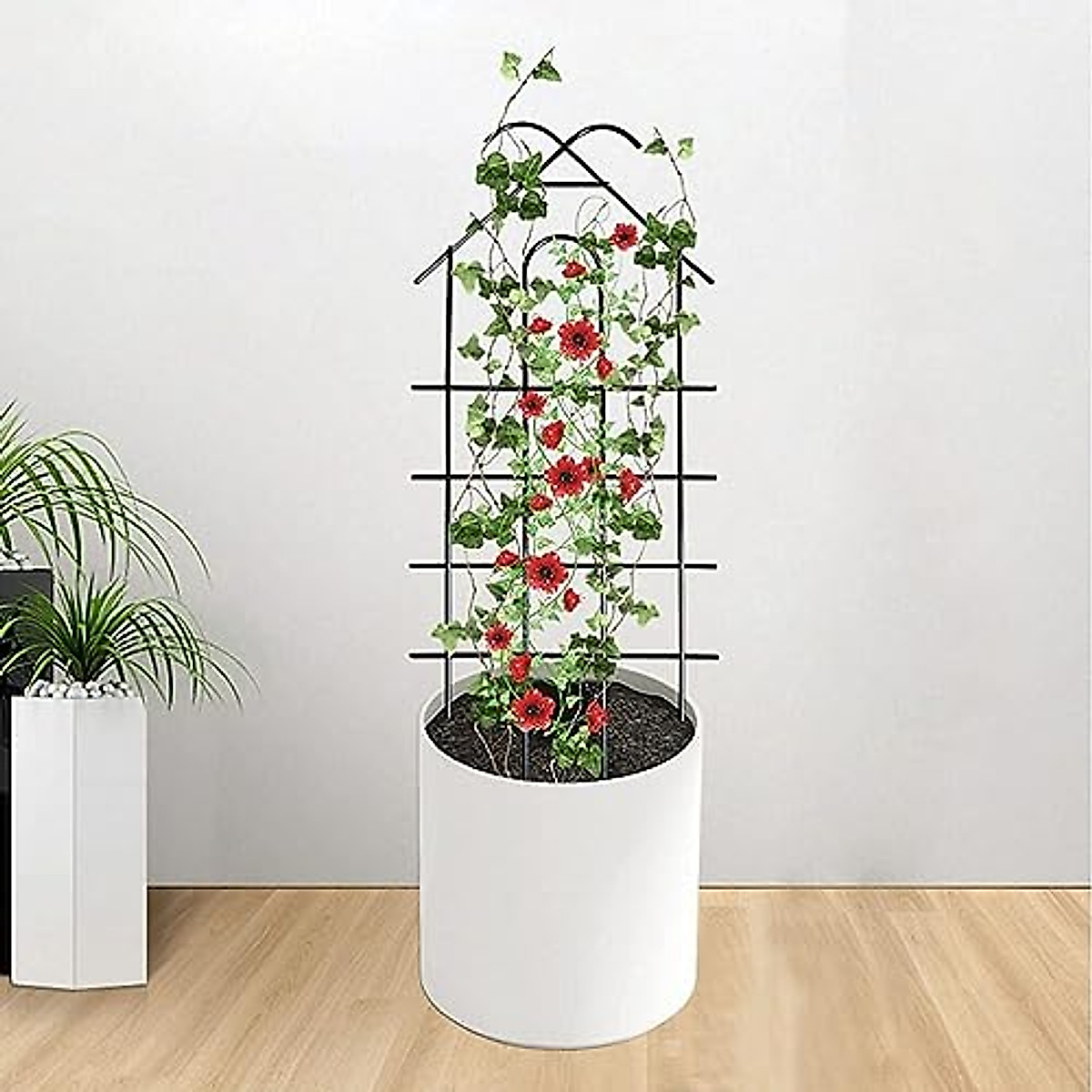 GANAZONO 2pcs Bracket Outdoor Lattice Trellis trellises for Climbing Plants Climbing Frame Vine Trellis Outdoor Accessories Raspberry Trellis Flower Stand Scaffolding Pergola