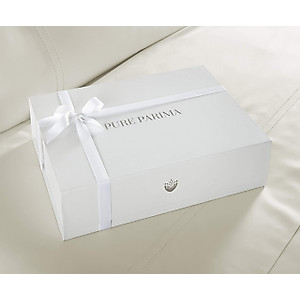 Luxury High End Embroidered Duvet Cover Set, 100% Certified Egyptian Cotton, Cool, Breathable, Ultra Soft, Sateen Weave, Hidden Zipper Closure, Comforter Cover 2 Pillow Shams (Ivory, King)