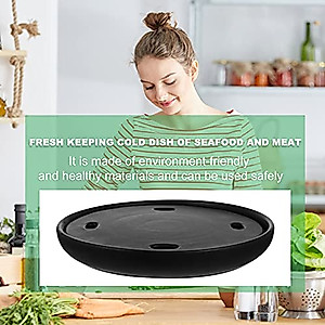 Cabilock Japanese Dry ice Sushi Plate Sushi Serving Plates Sushi Geta Serving Platter Food Service Plate Cuisine Vegetable Tray Dry Ice Food Serving Dish Japanese Sushi Plate Platter Sushi Dish