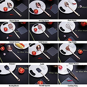 Copper Kitchen Utensils Set,13 Pieces Stainless Steel Cooking Utensils Set With Titanium Rose Gold Plating,Kitchen Tools Set With Utensil Holder For Non-Stick Cookware Dishwasher Safe (13 Packs)
