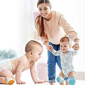 yantu Unisex-Baby Protective Knee Pads for Crawling with Cushion - Anti-Slip - Leg Warm Accessories Pair of 6