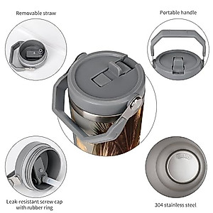 SYJTGDE Large Capacity Car Cup Tropical Beach Palm Tree Sunset Fashionable Upgrade Car Cup Advanced And Beautiful Travel Cup