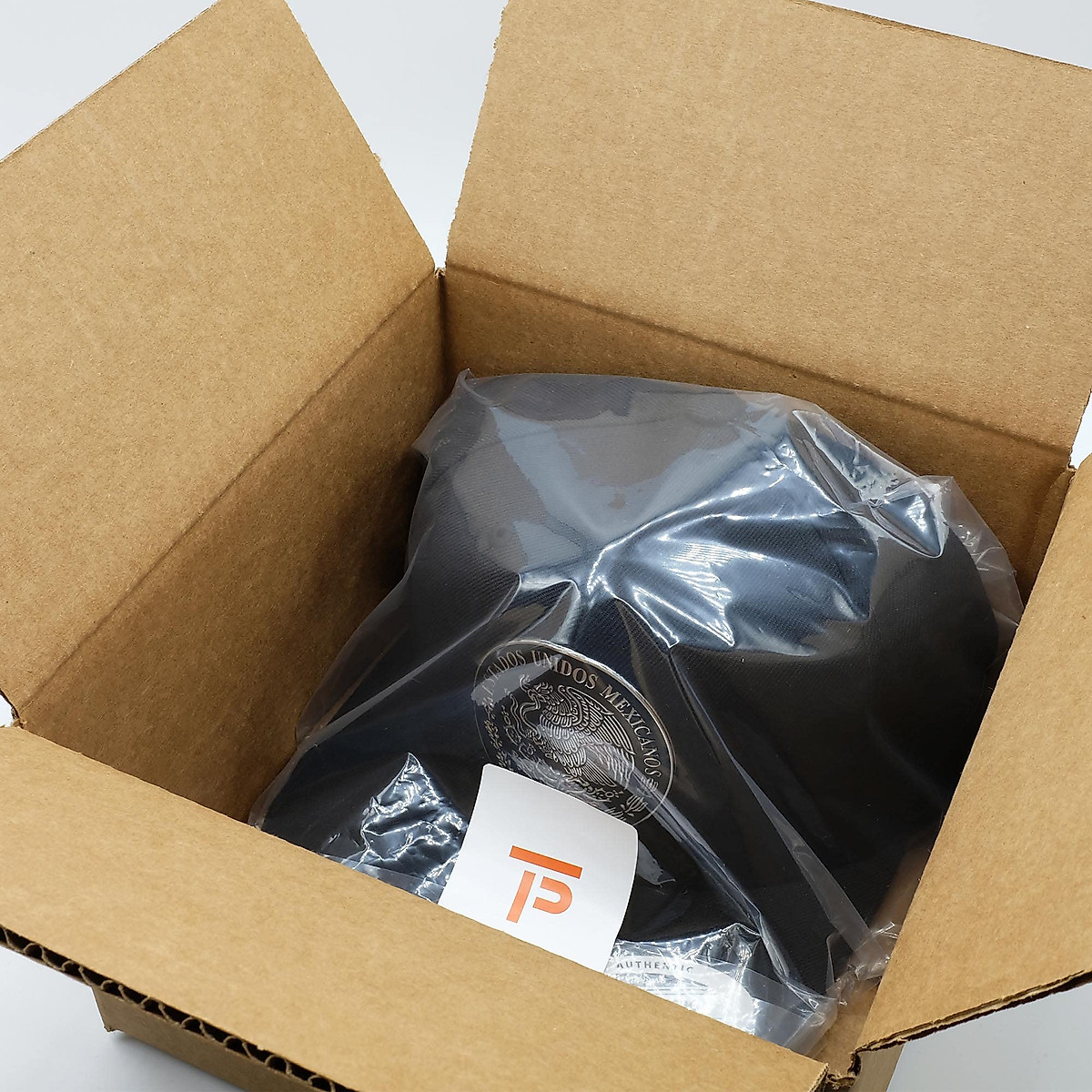 The Pride Mexico Flag Hat with Glossy Detailed Custom Shield Patch Orgullo Mexicano (Trucker-Gold-Black), Large