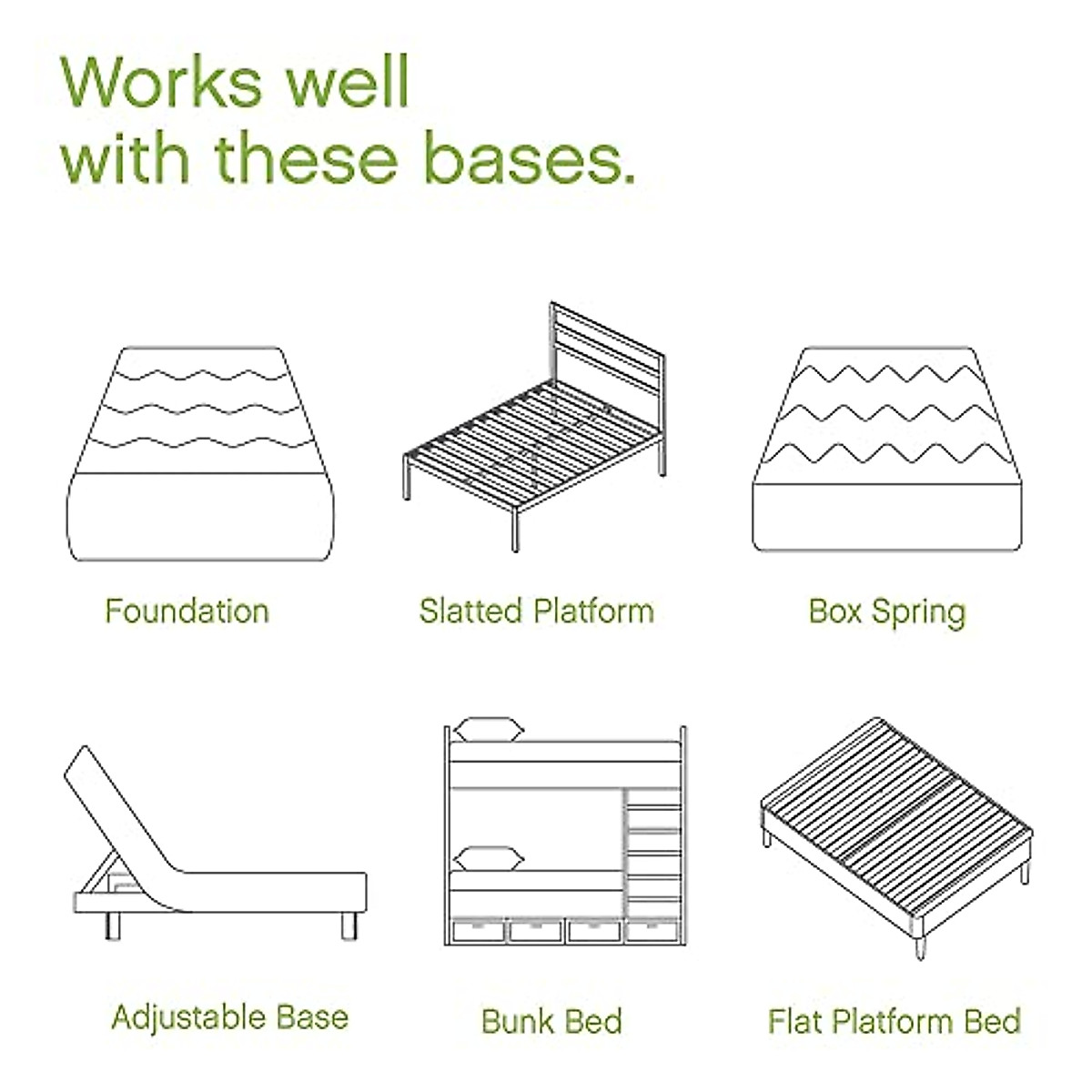 Classic Brands Decker Memory Foam and Innerspring Hybrid 10-Inch Mattress, Mattress in a Box, Full