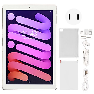 10in Tablet for Android11, WiFi 3G Network Phone Call, 4GB RAM 256GB ROM, Octa Core Processor, 6000mAh Battery, for Kids, IPS HD Screen