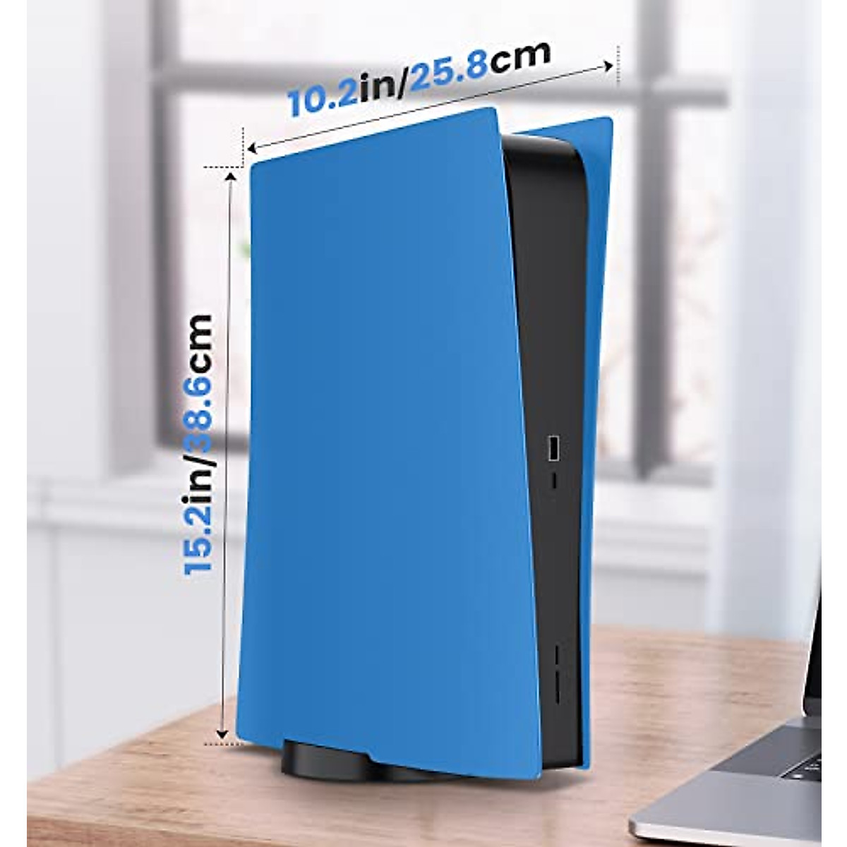 Wedorat PS5 Plate Starlight Blue Faceplate PS5 Cover Skin Replacement, Playstation 5 Game Console Case Cover Hard Shell Hard Shockproof ABS Anti-Scratch PS5 Side Plate Accessories Star Blue