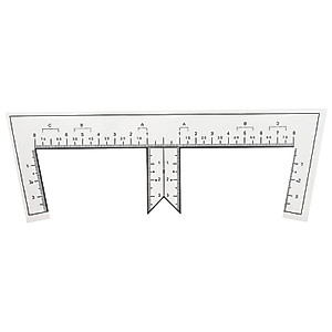 50pcs Disposable Eyebrow Ruler Stencils with Eyebrow Shape for Microblading Permanent makeup Tattoo Eyebrow design Eyebrow Mapping Ruler (Model B-50pcs)