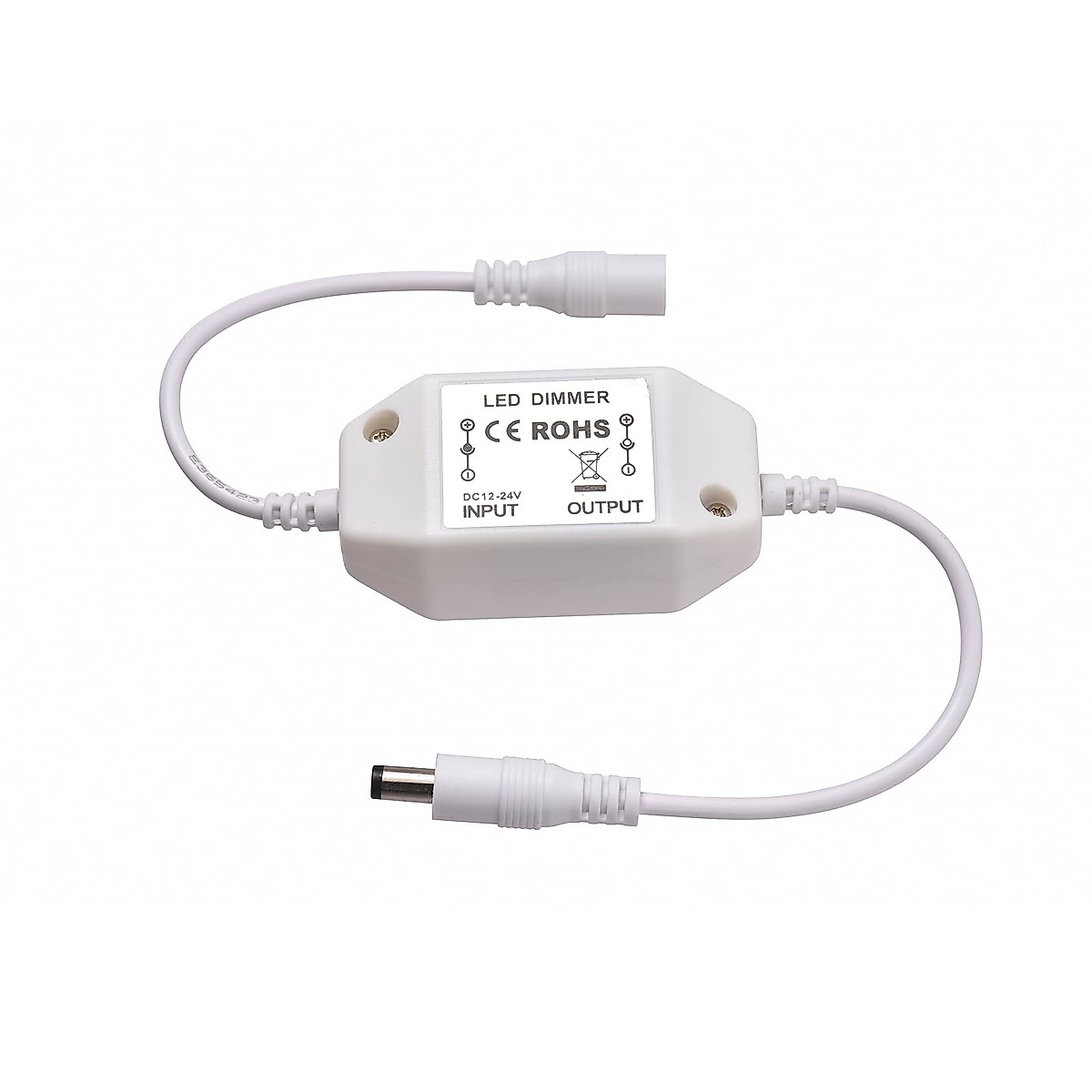 ZHPINGMX 2 Pack LED Strip Light Dimmer Switch, DC 12V-24V LED Brightness Adjustable Controller for Strip Lights,LED Rope Light 3528,5050,5630