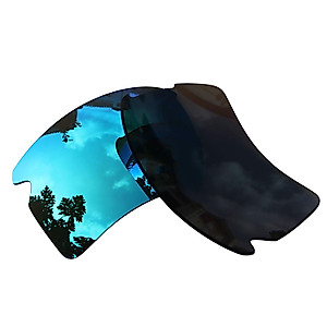 ACOMPATIBLE 4 Pair Replacement Polarized Lenses for Oakley Flak 2.0 XL Sunglasses Pack P5