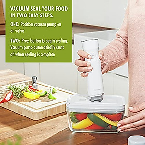 ZWILLING Fresh & Save 2-Piece Small Glass Airtight Food Storage Container, Meal Prep Container