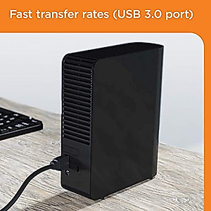 WD 3TB Elements Desktop Hard Drive HDD, USB 3.0, Compatible with PC, Mac, PS4 & Xbox - WDBWLG0030HBK-NESN