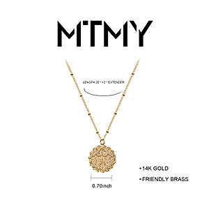MTMY Gold Cross Necklace 14K Gold Plated Dainty Gold Cross Pendant Necklace for Women Delicate Necklace Jewelry (cross 27)