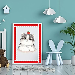 Red Scalloped Bulletin Board Borders for Valentine’s Day Classroom Decoration 36 Feet