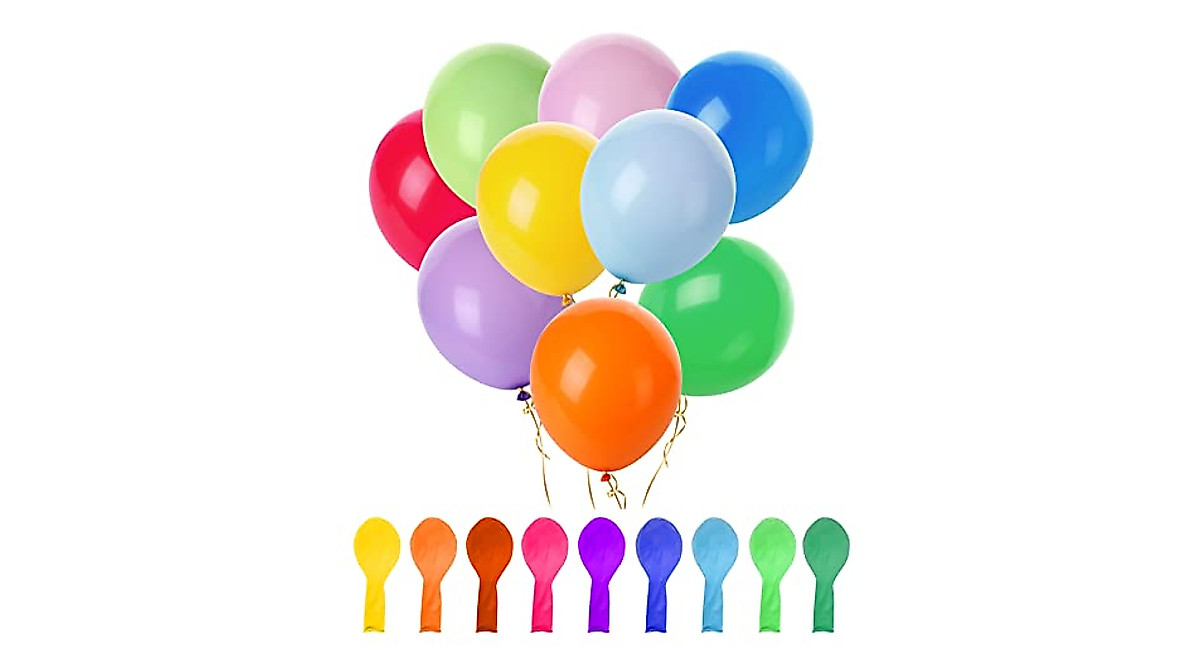 Mr. Pen 54 Pack Assorted Color Latex Party Balloons 12"