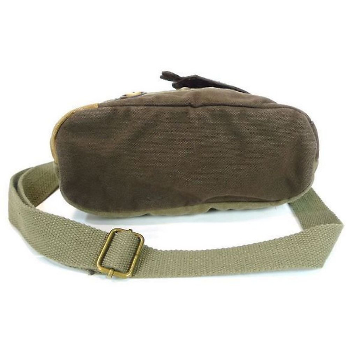 Chala Patch Crossbody GREY ELEPHANT Bag Canvas Messenger Sand Beige Coin Purse