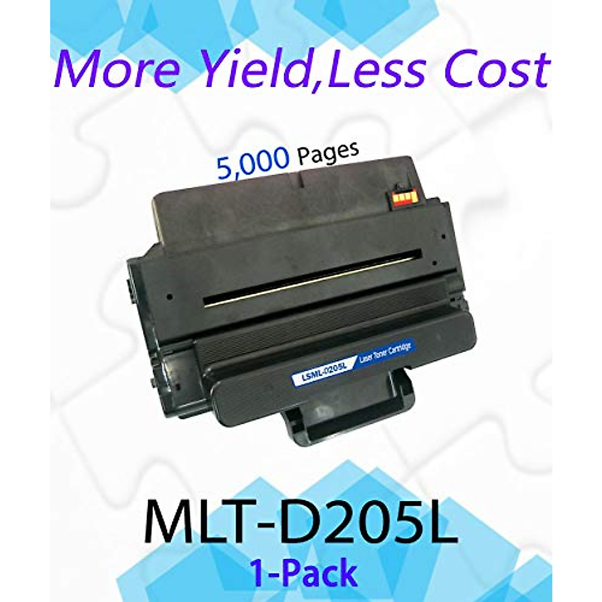 (1-Pack) Compatible MLT-D205L D205L Toner Cartridge 205L Used for Samsung ML-3712ND SCX-4833 SCX-4835FD SCX-4835FR SCX-5639FR SCX-5739FW ML-3310 ML-3312ND ML-3710 ML-3712DW Printer, by EasyPrint