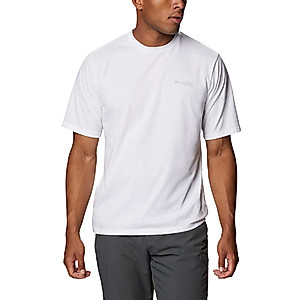 Columbia Men's PFG First Water Graphic Short Sleeve, White/Offshore, Large