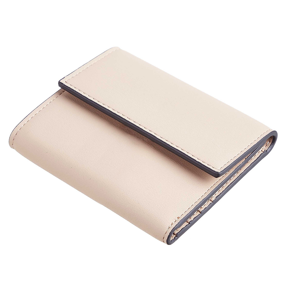 Travelambo RFID Blocking Small Mini Compact Wallet Coin Pouch Holder Trifold Credit Card Holder Pocket Purse for Women (Napa Sand)