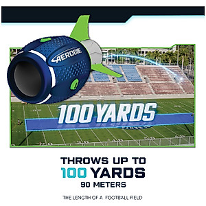 Aerobie Sonic Fin Football, Aerodynamic Russel Wilson Foam Football Toy, Outdoor Games for Kids and Adults Aged 8 and Up