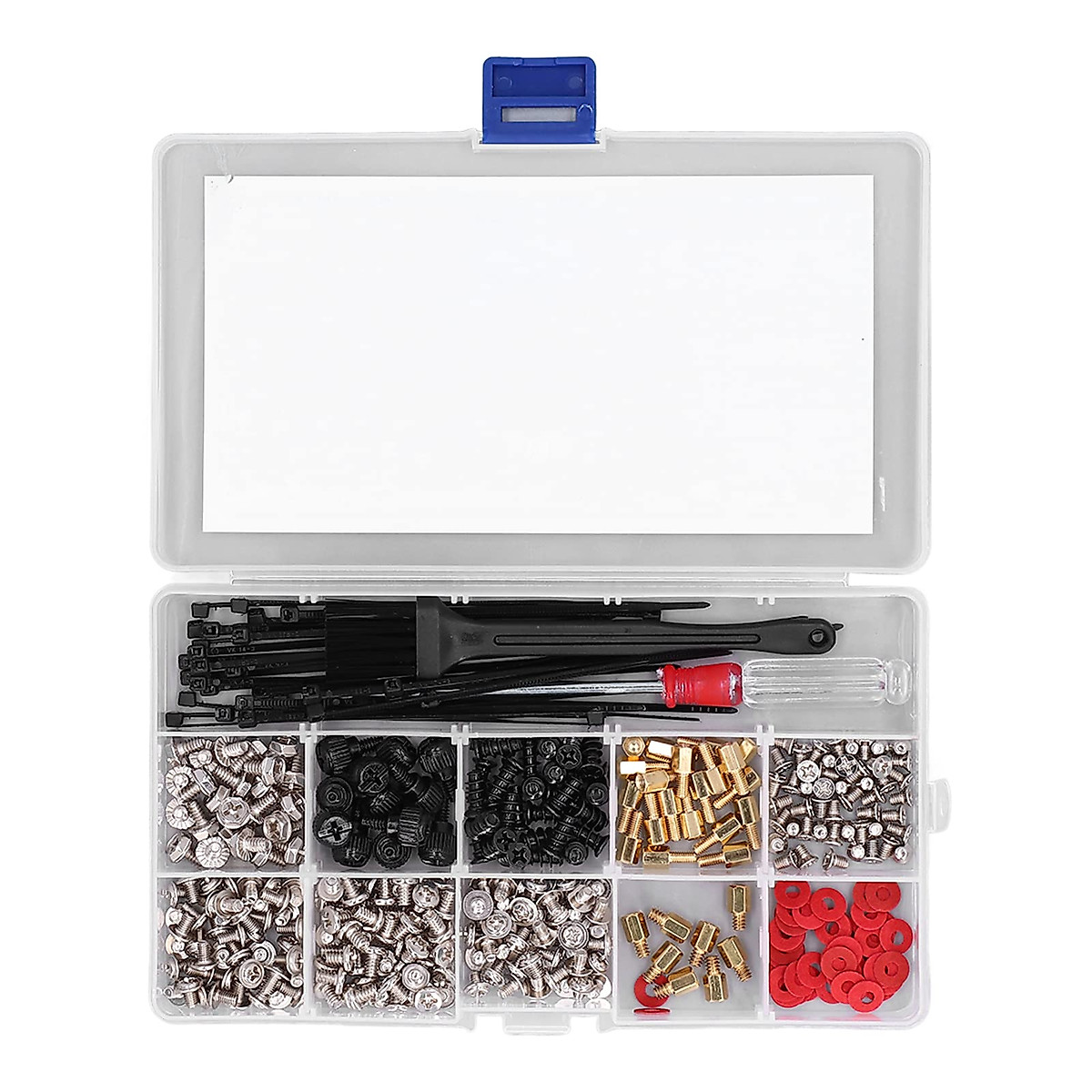 366 Pcs Computer Screw Set Computer Screw Parts Motherboard Standoffs Screw Kit with Screwdriver Brush