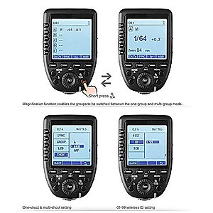Godox Xpro-N TTL Wireless Flash Trigger Transmitter for Nikon, 1/8000s HSS, TTL-Convert-Manual Function, Large Screen, 5 Dedicated Group Buttons, 11 Customizable Functions with Cleaning Kit