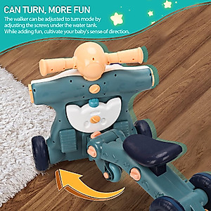 Kirumie 6 in 1 Learning Walker for Babies, Sit to Stand Baby Walker, Multiple Baby Activity Center with Music and Lights, Adjustable Push Walkers for Babies Boys Girls Toddlers Over 9 Months