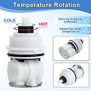 RP32104 Shower Cartridge Replacement, Compatible with Delta Monitor 1700 series(1998-2005) Showers Cartridge, RP32104 Cartridge Assembly for Bath Tub/Shower Faucet Valve