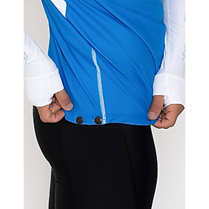 Tuga Men's Snorkel Hooded Top UPF 50+, Caribbean Fish, USA Made, Black, Large