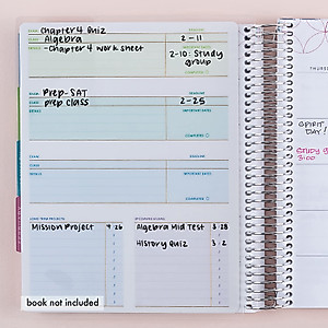 7" x 9" Snap-in Dashboard for Projects & Exams. Two-Sided Wet Erase Surface. Gold Metallic Accents. Fits Spiral Notebooks 7" x 9" or Larger by Erin Condren.