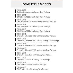 Oyviny Brake Controller Adapter 3016-P for 2014-2020 GM/Cadillac Escalade/GMC Sierra/Chevrolet Silverado/Chevrolet Suburban/Chevrolet Tahoe/GMC Yukon