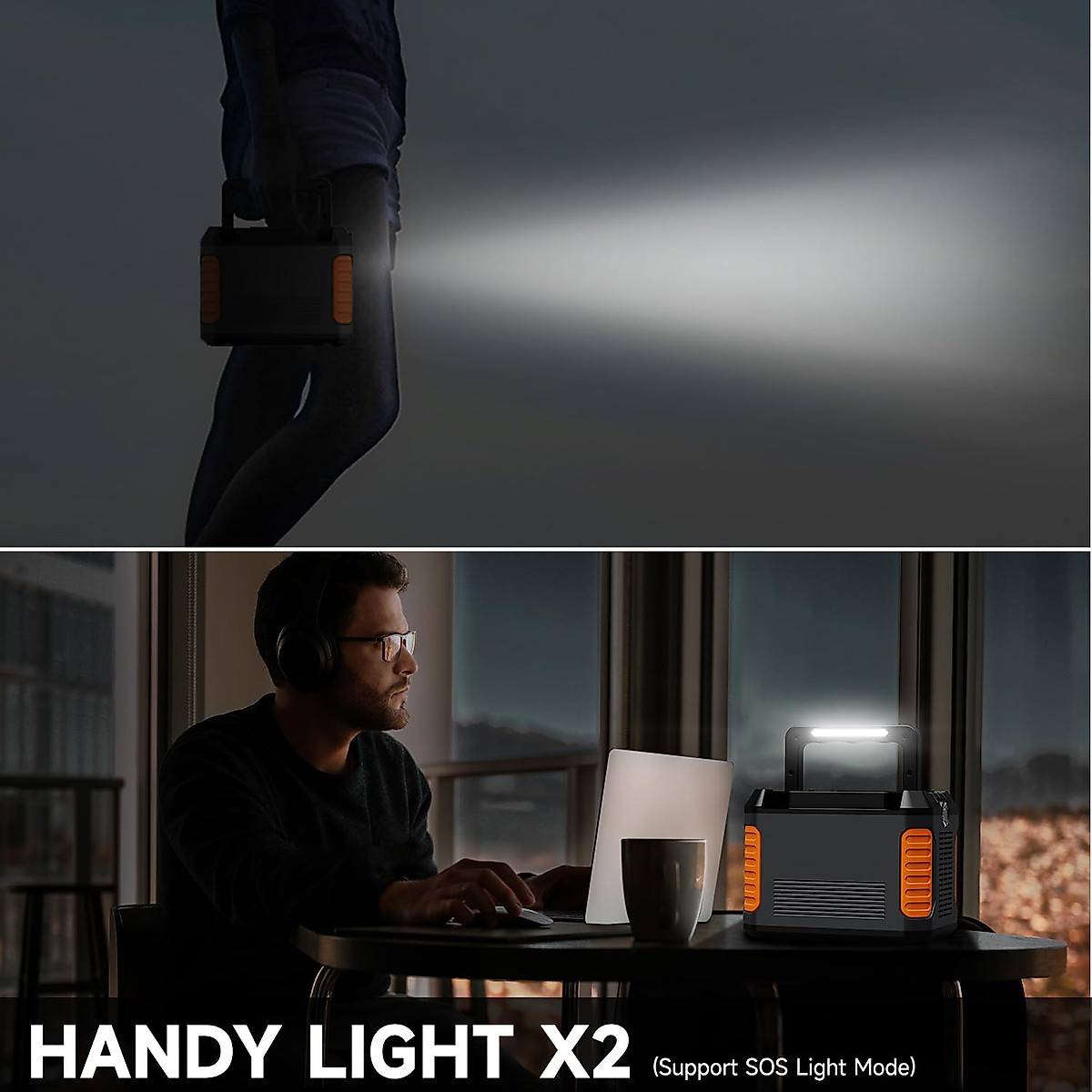 BALDR Portable Power Station 1000w, 933wh Solar Generator  (Solar Panel Optional) for Home Use, Solar Mobile Lithium Battery Pack for Outdoor Adventure Rv/Van Camping High-Power Appliances Emergency