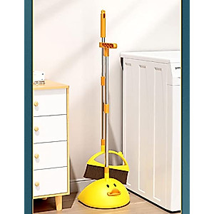 FEMUN,Broom,Broom and Dustpan Set,Kitchen Broom,Brooms for Sweeping Indoor,Folding Broom,Cheap Broom,Cleaning Supplies-Suitable for Living Room, Bedroom, Kitchen, Study, Reading Room, Office.