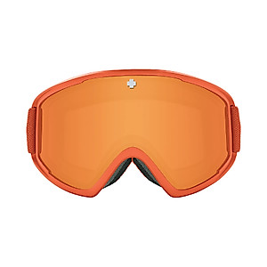SPY Optic Crusher Elite Snow Goggle, Winter Sports Protective Goggles, Color and Contrast Enhancing Lenses, SPY Orange - LL Persimmon Lenses