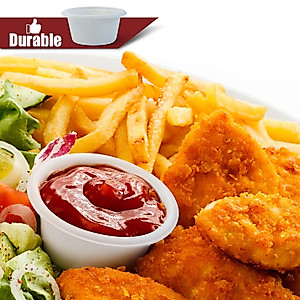 Green Earth, 2 oz Bagasse Compostable Cups, Biodegradable Sugarcane Fiber Material, White, 50-Pack