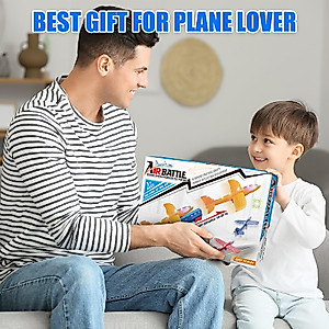 Funmas 3 Pack Airplane Launcher Toys, 2 Flight Modes Throwing Foam Glider Catapult Plane, Outdoor Flying Game Outside Toys for Ages 3 4 5 6 7 8 9 10 11 12 Years Old Boys Girls Kids Birthday Gifts