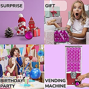 Entervending Bouncy Balls Bulk - Rubber Balls for Kids - Single Color Glitter Bounce Balls - Bundle of 4 Packs (100pcs) Large Bouncy Ball 45 mm - Super Ball Vending Machine Toys - Balls Party Favors