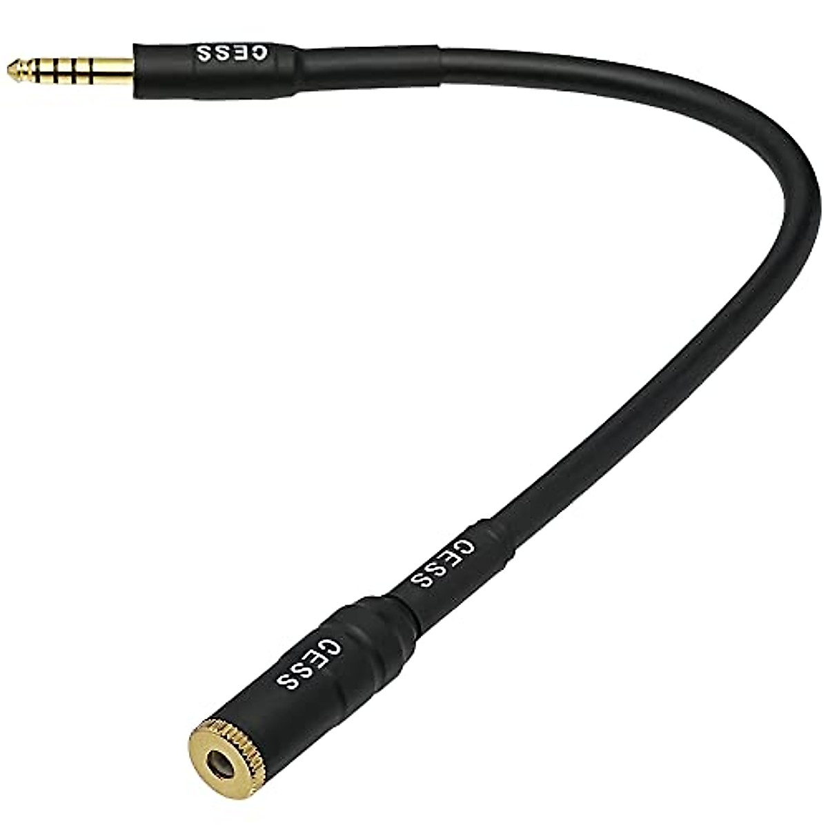 CESS-229 Balanced 4.4mm Extension Cable, 4.4mm Female to Male for Headphone, 6-Inch