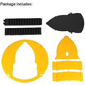 Mouse Rat Trap Bucket Turnover and Slide Barrel Bucket Lid Mouse Rat Trap for Indoor Outdoor Mouse Rat Traps Compatible 5 Gallon Bucket（Without Barrel） (Yellow Mouse Trap 1pc)